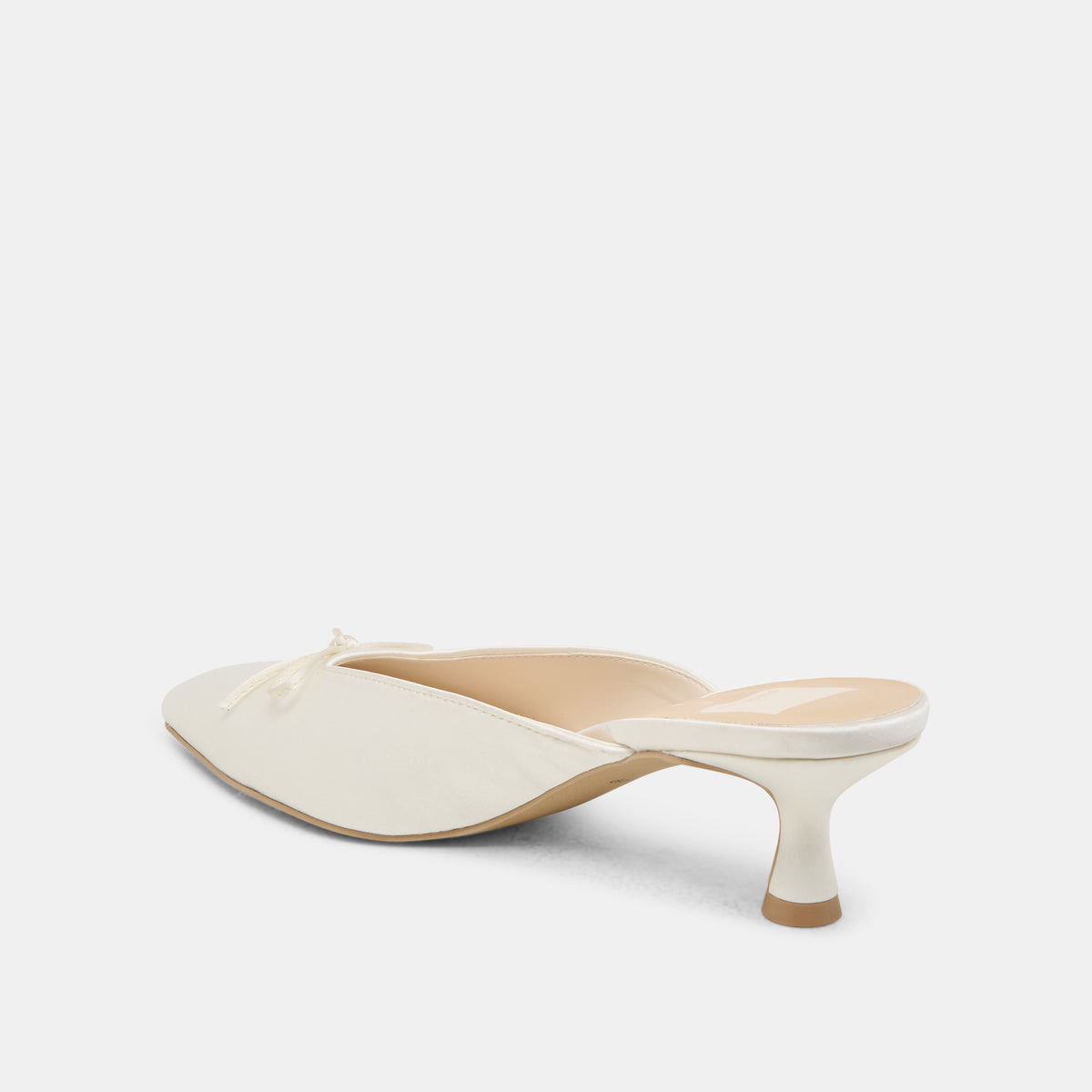 Cleo Off White Satin Heels | Dolce Vita