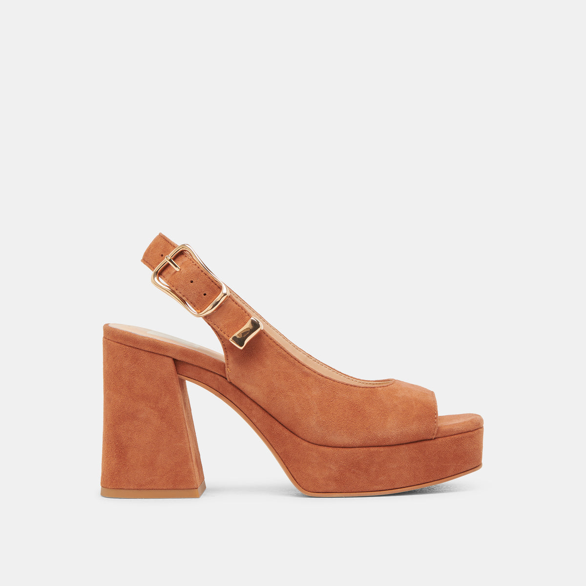 FLORES HEELS CARAMEL SUEDE – Dolce Vita