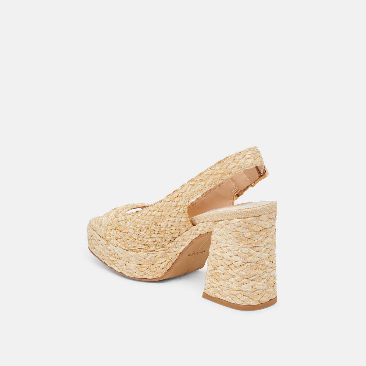 FLORES HEELS NATURAL RAFFIA – Dolce Vita