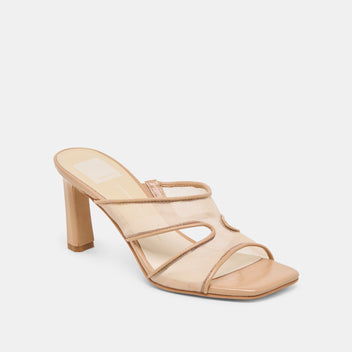 Gitel Light Tan Mesh Heels | Dolce Vita
