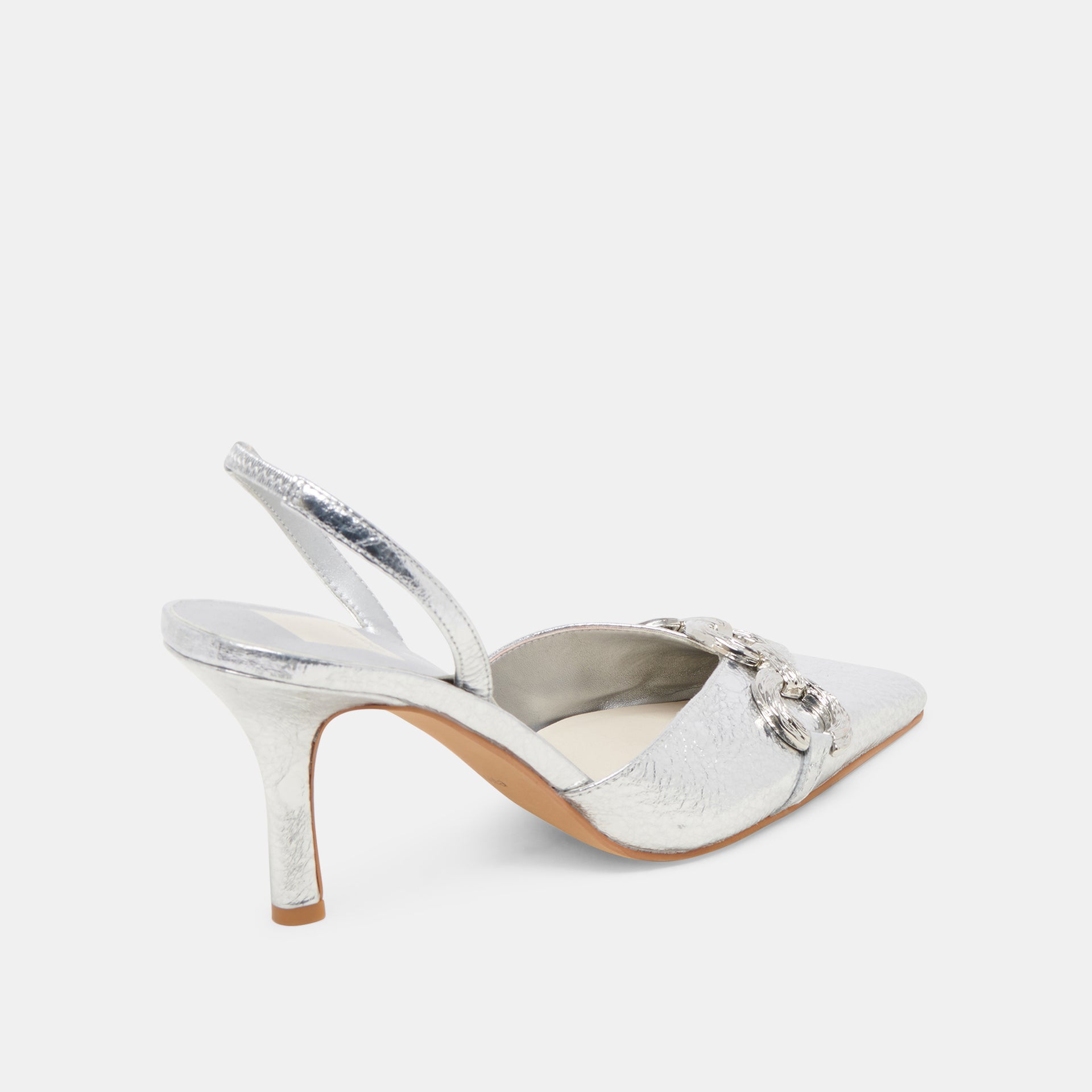 HAYLEE HEELS SILVER DISTRESSED LEATHER – Dolce Vita