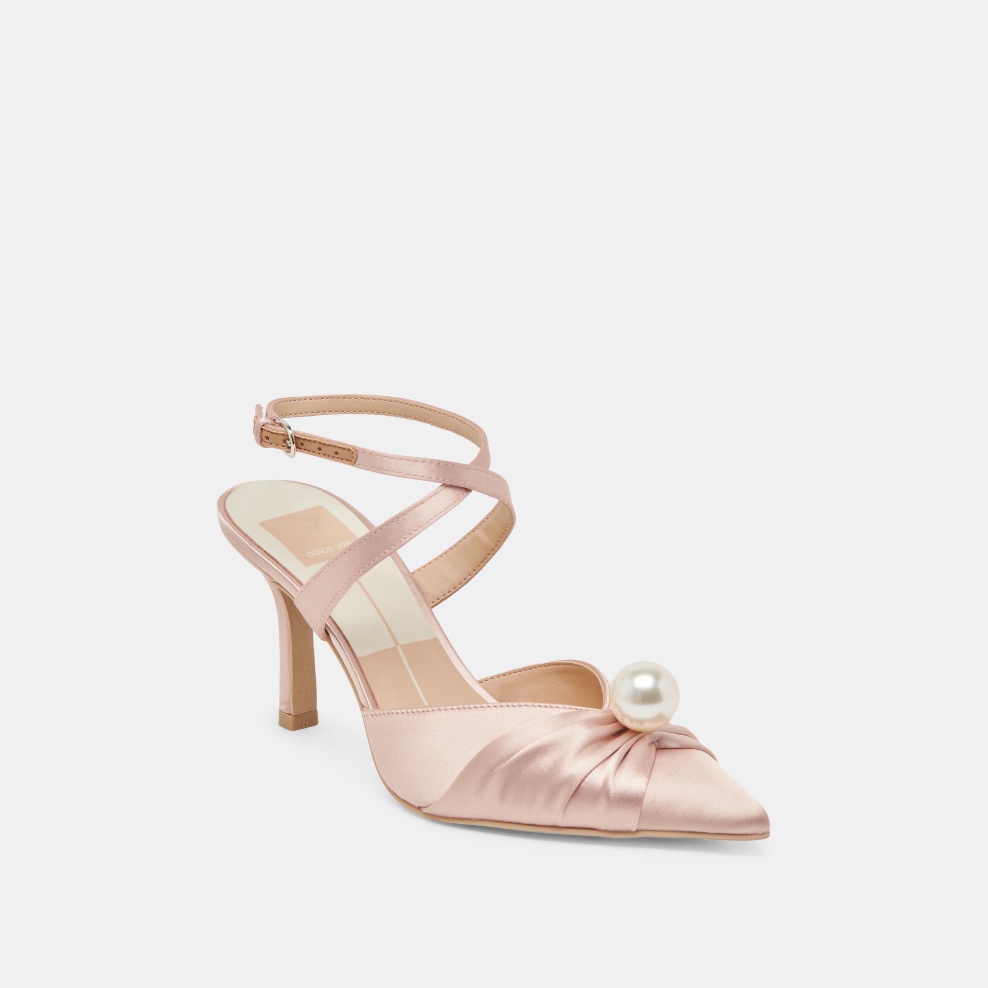KAYSEY HEELS LT BLUSH SATIN – Dolce Vita