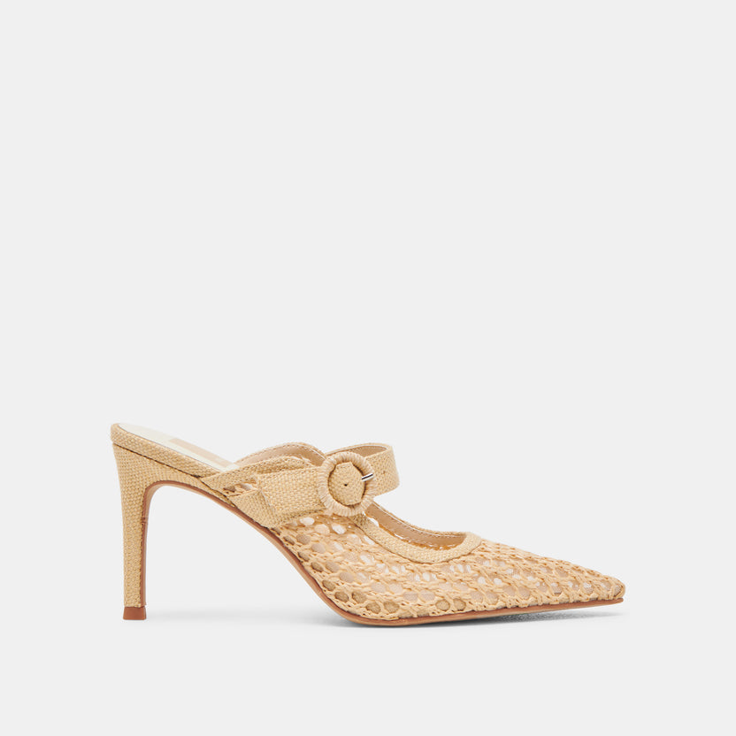 KEEKEE HEELS LT NATURAL WOVEN RAFFIA – Dolce Vita
