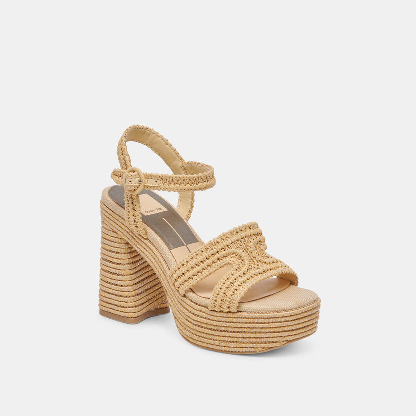 LACYE HEELS NATURAL WOVEN – Dolce Vita