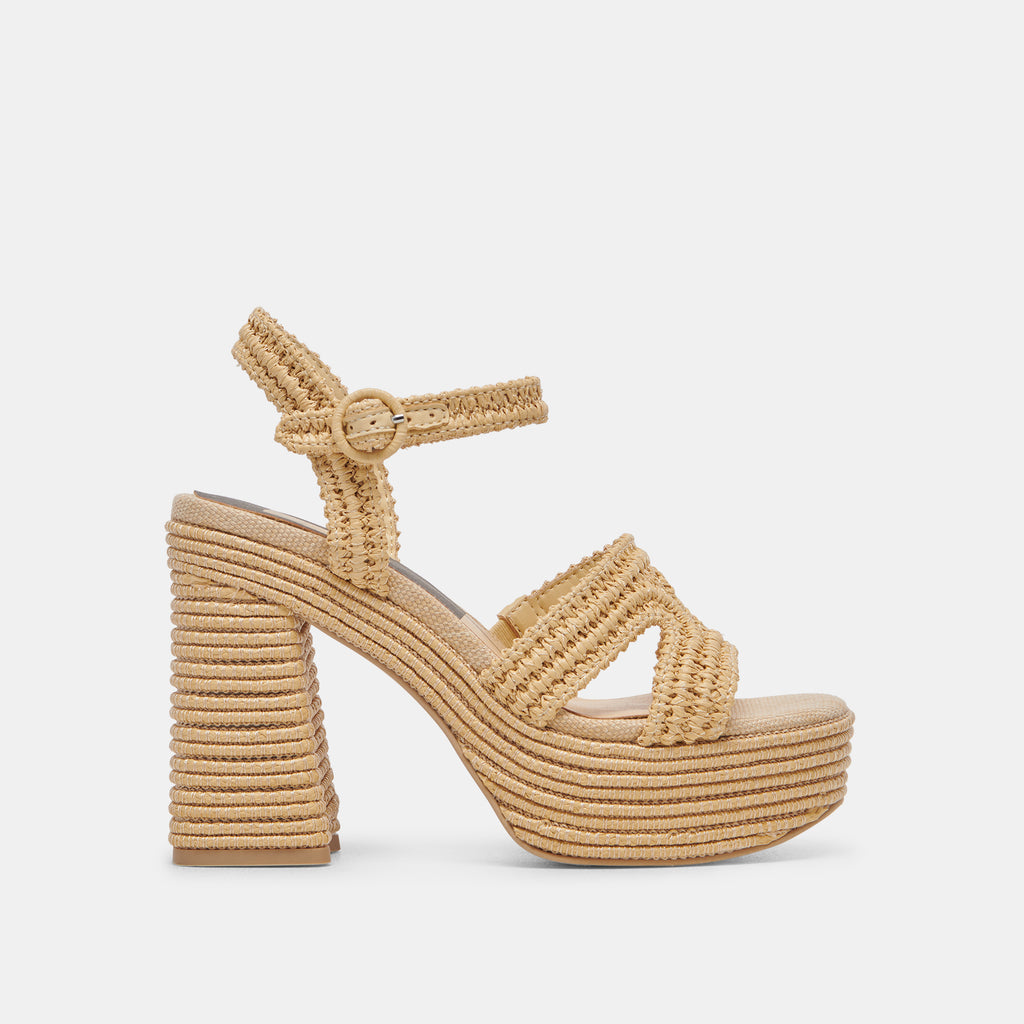 LACYE HEELS NATURAL WOVEN – Dolce Vita