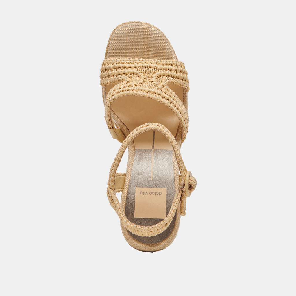 LACYE HEELS NATURAL WOVEN – Dolce Vita