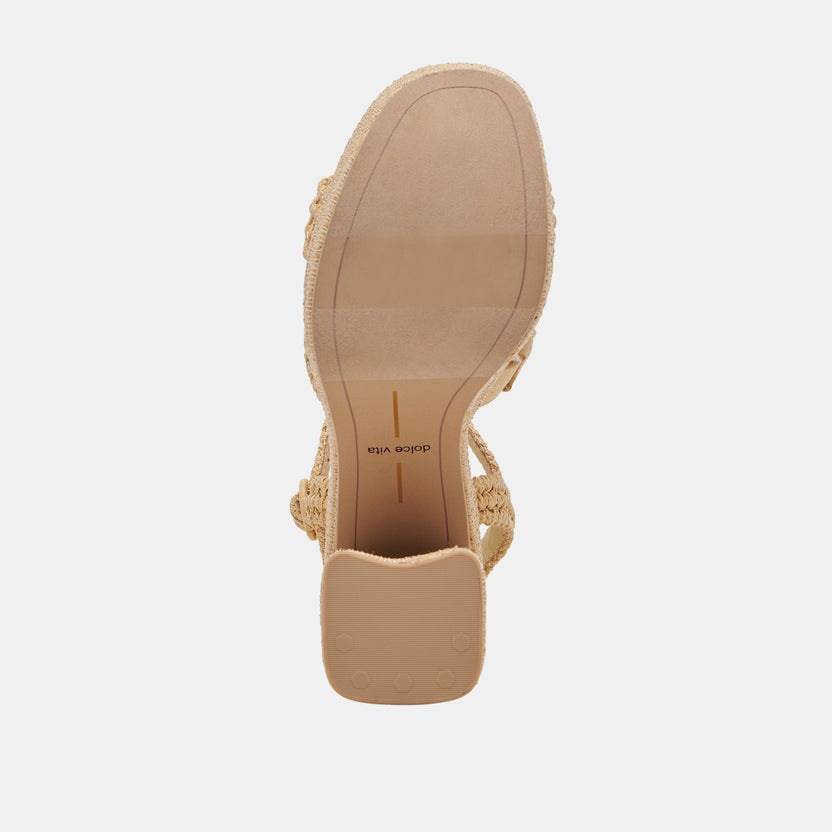 LACYE HEELS NATURAL WOVEN – Dolce Vita