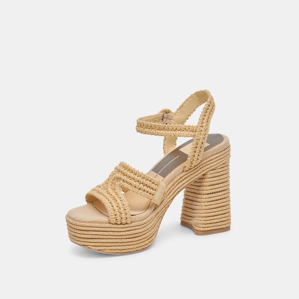 LACYE HEELS NATURAL WOVEN – Dolce Vita