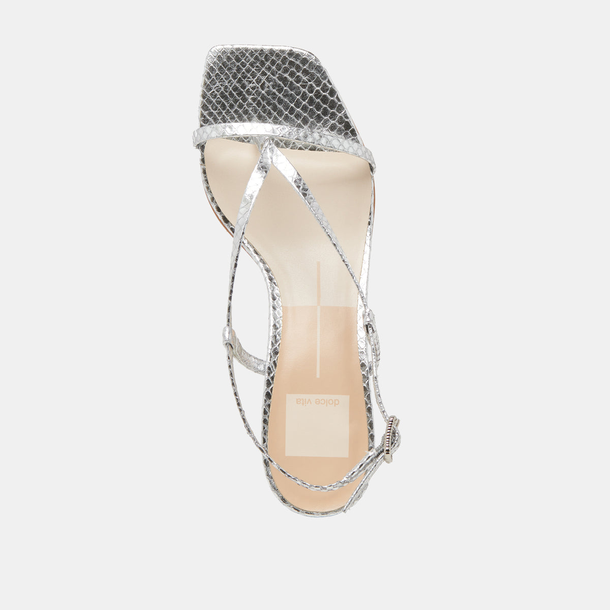 LAURY HEELS SILVER EMBOSSED LEATHER – Dolce Vita