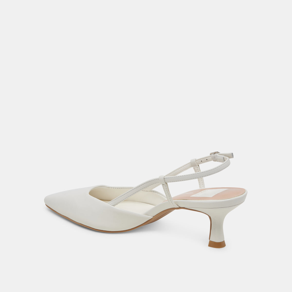 Odela White Leather Heels | Dolce Vita