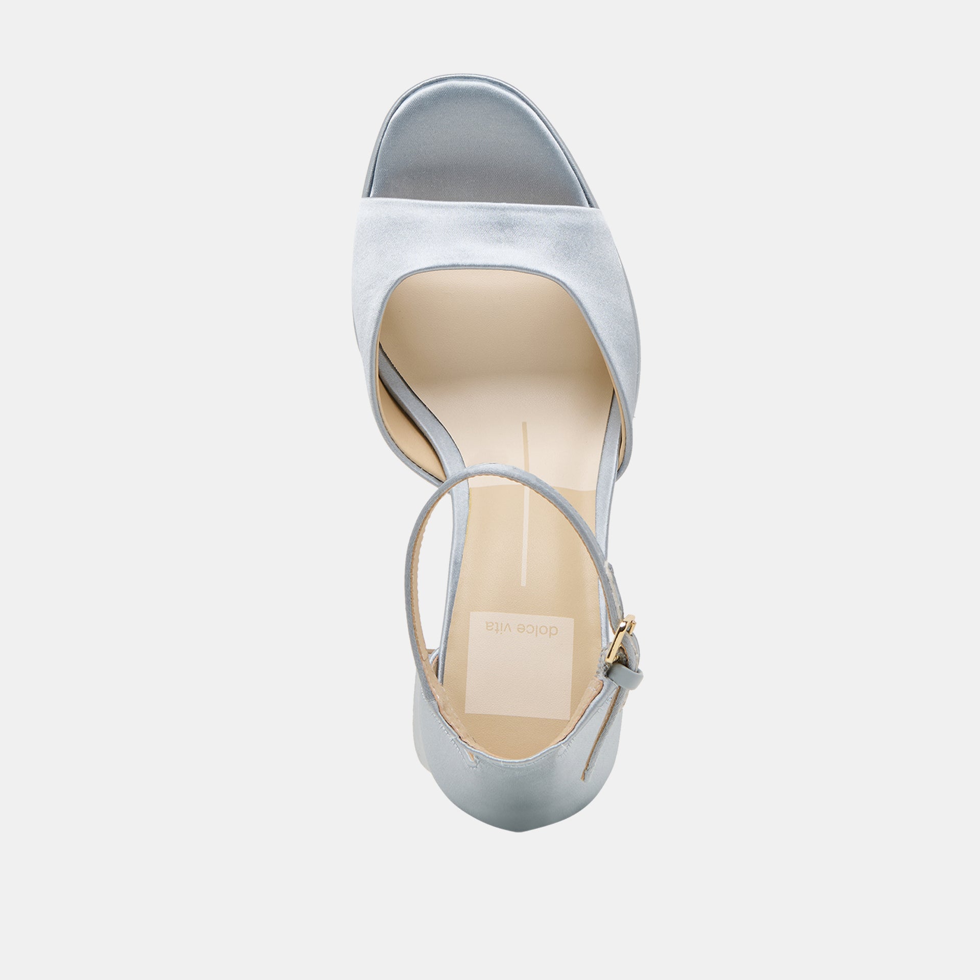 PANDRO HEELS LIGHT BLUE SATIN – Dolce Vita