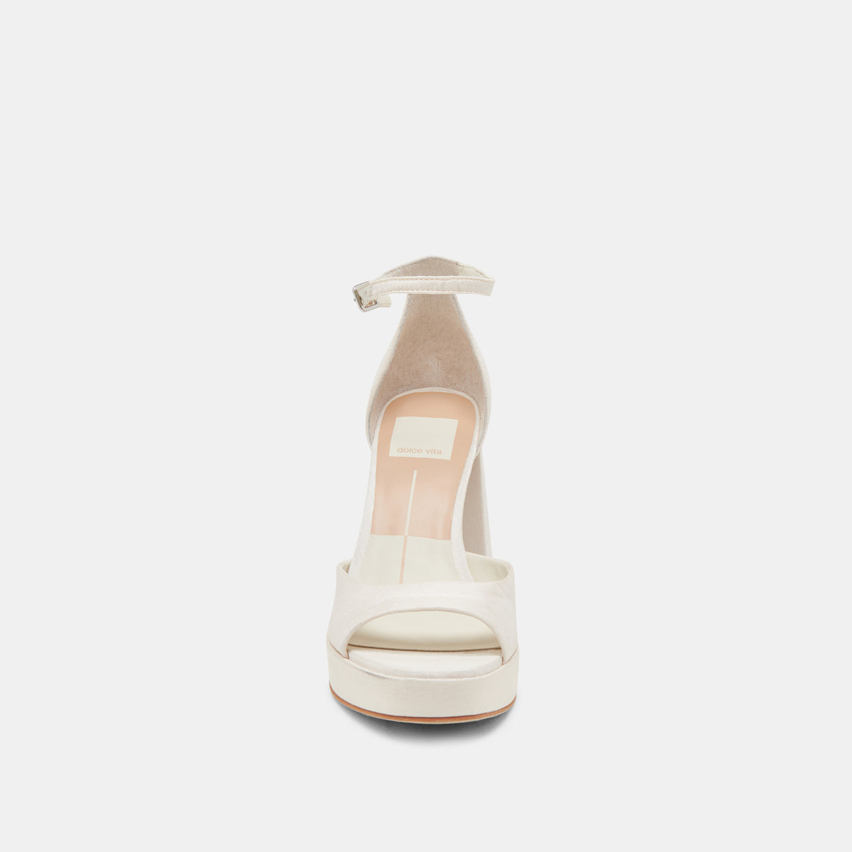 PANDRO HEELS WHITE SATIN – Dolce Vita