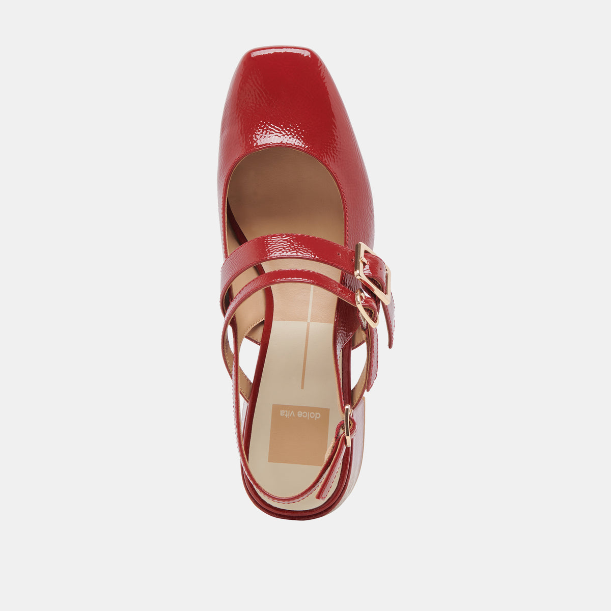 PATZY HEELS CRIMSON CRINKLE PATENT LEATHER – Dolce Vita