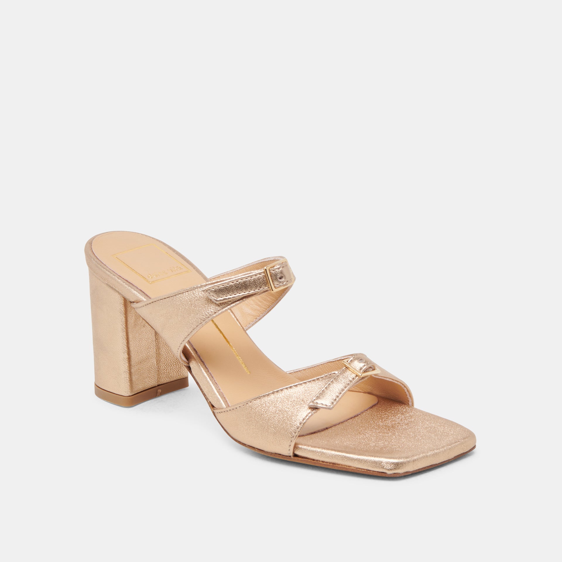 SHANE HEELS GOLD METALLIC LEATHER – Dolce Vita