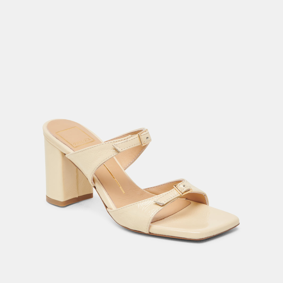 SHANE HEELS LIGHT YELLOW CRINKLE PATENT – Dolce Vita