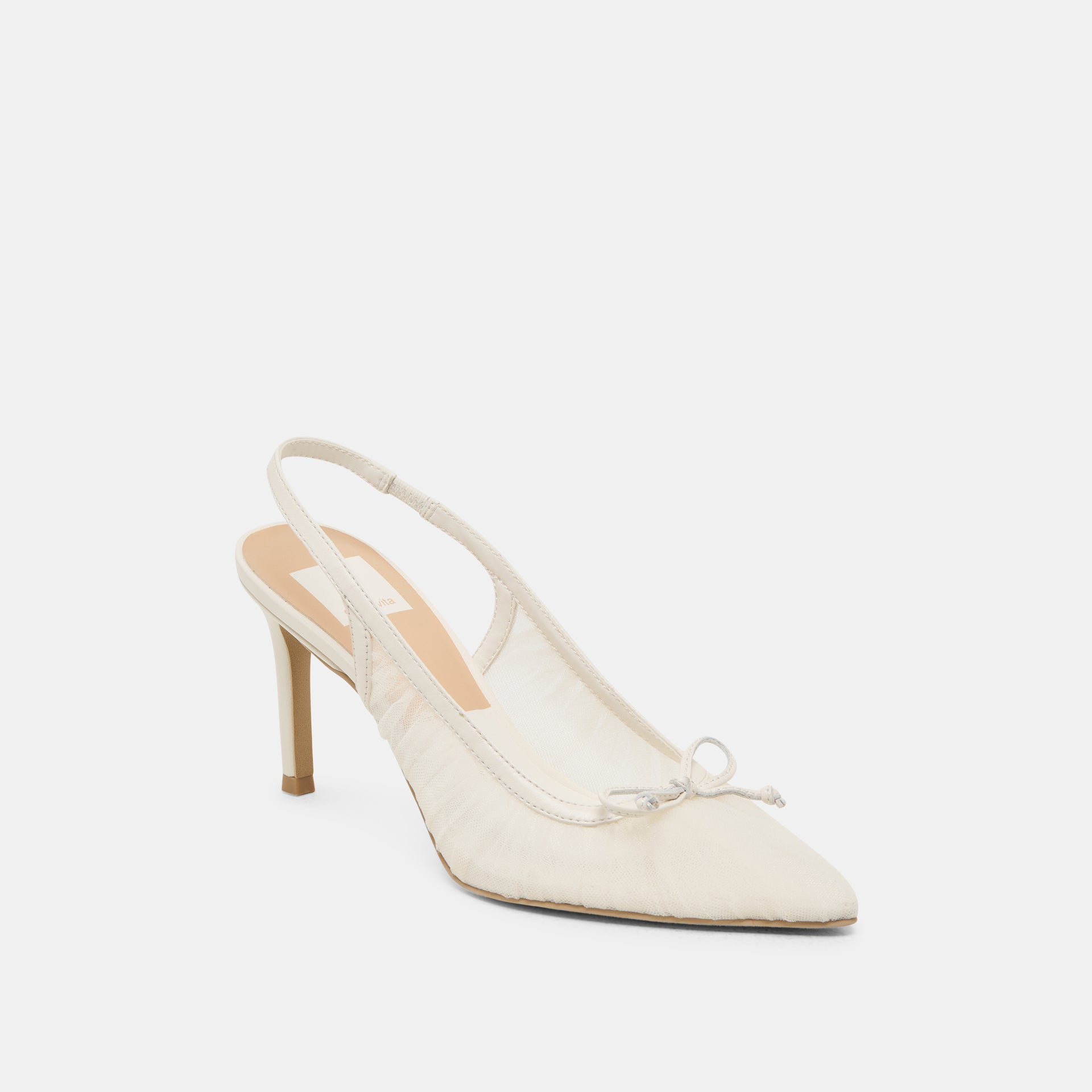Yela White Tulle Heels | Dolce Vita