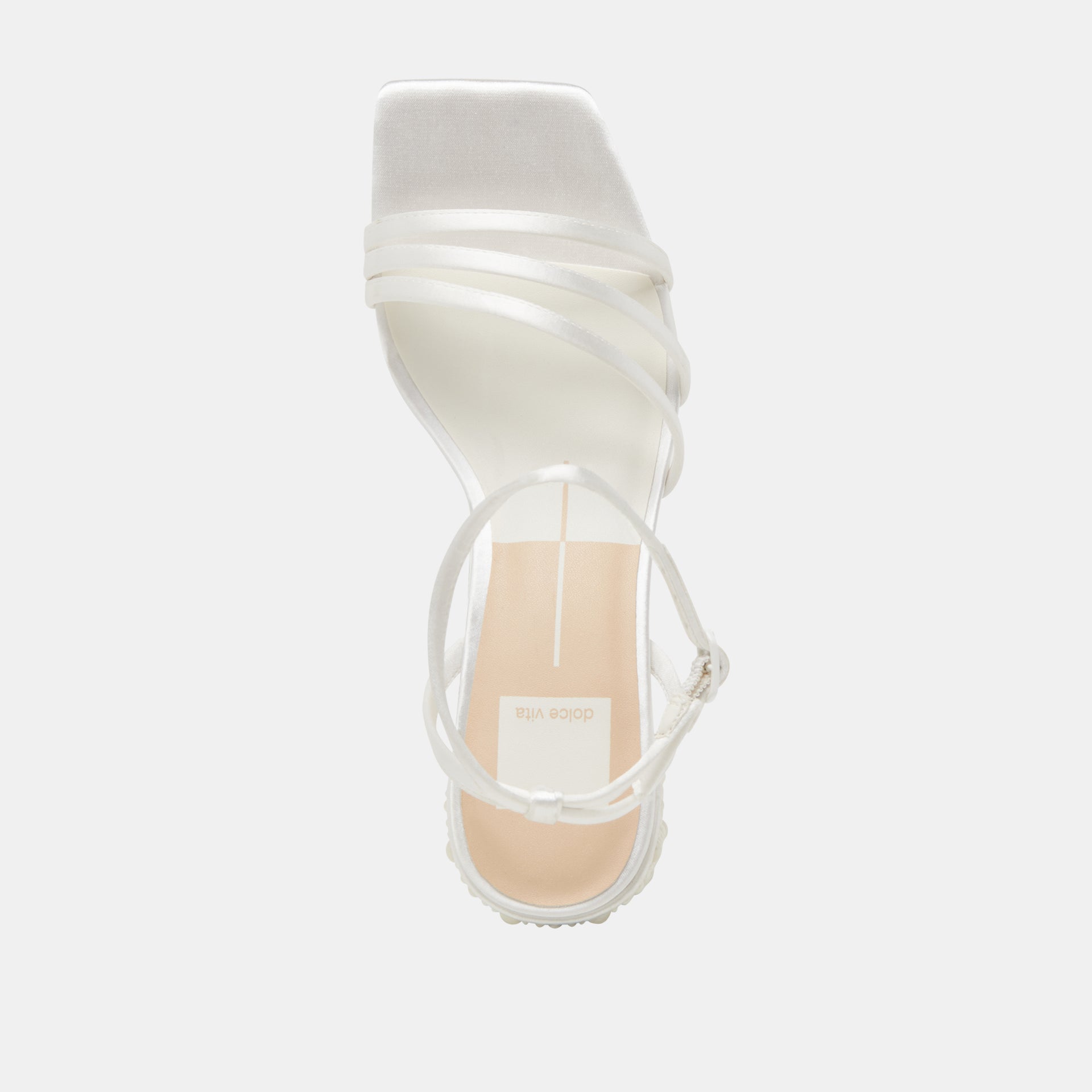 YSABEL PEARL HEELS TRUE WHITE SATIN – Dolce Vita