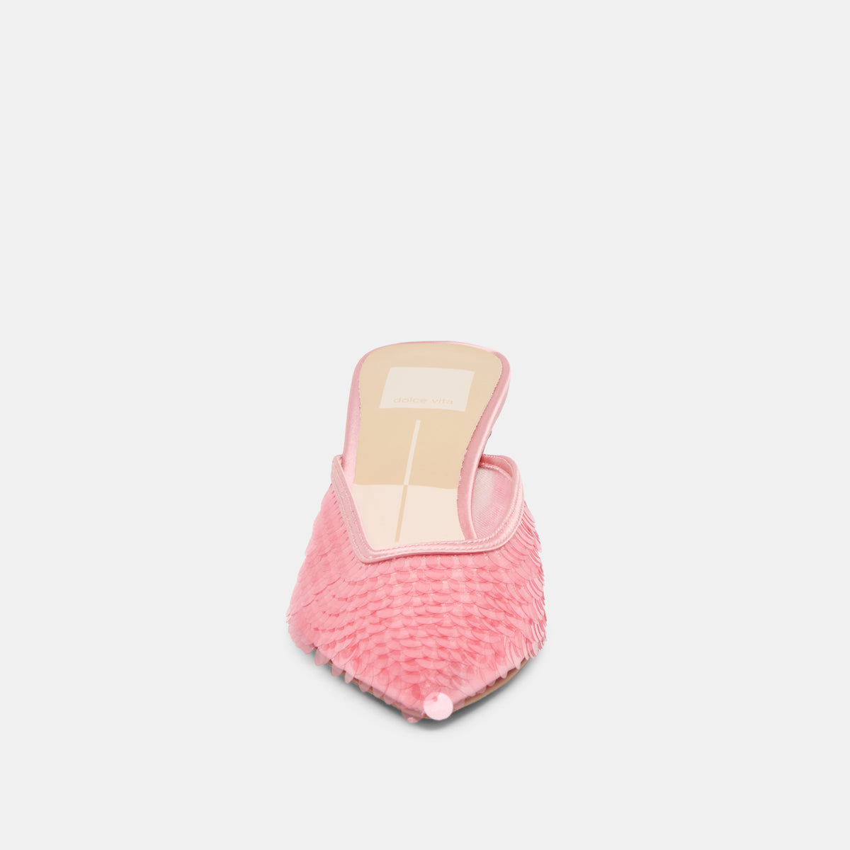 Cleo Sequin Light Pink Sequin Heels | Dolce Vita