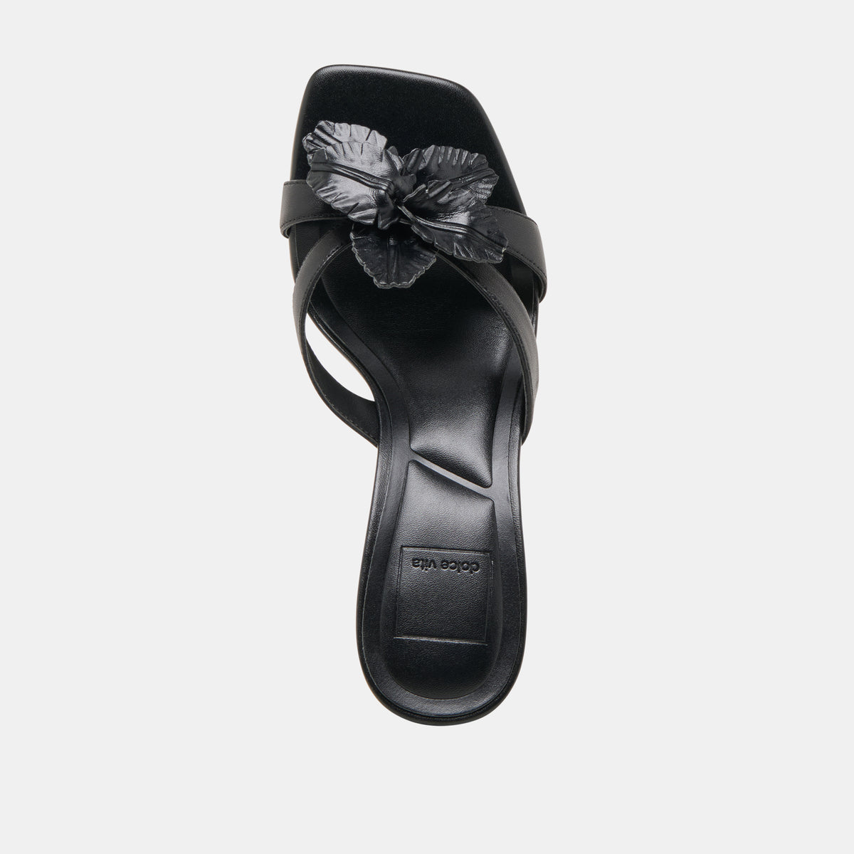 Nikil Black Leather Heels | Dolce Vita