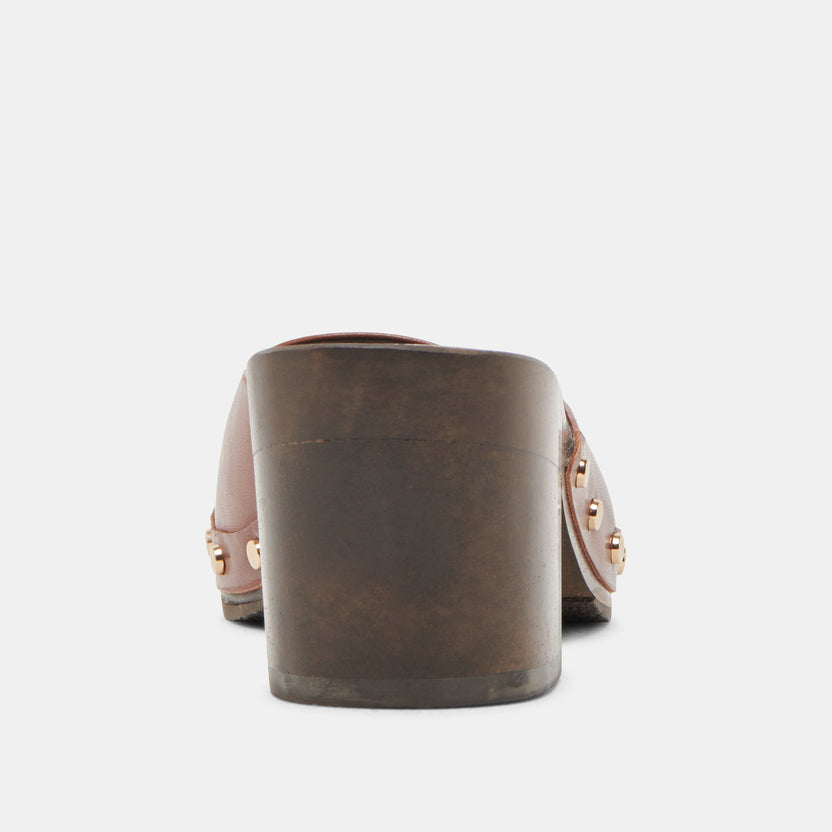 CAMYN HEELS BROWN LEATHER – Dolce Vita