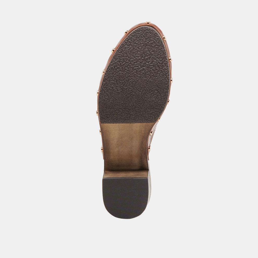 CAMYN HEELS BROWN LEATHER – Dolce Vita