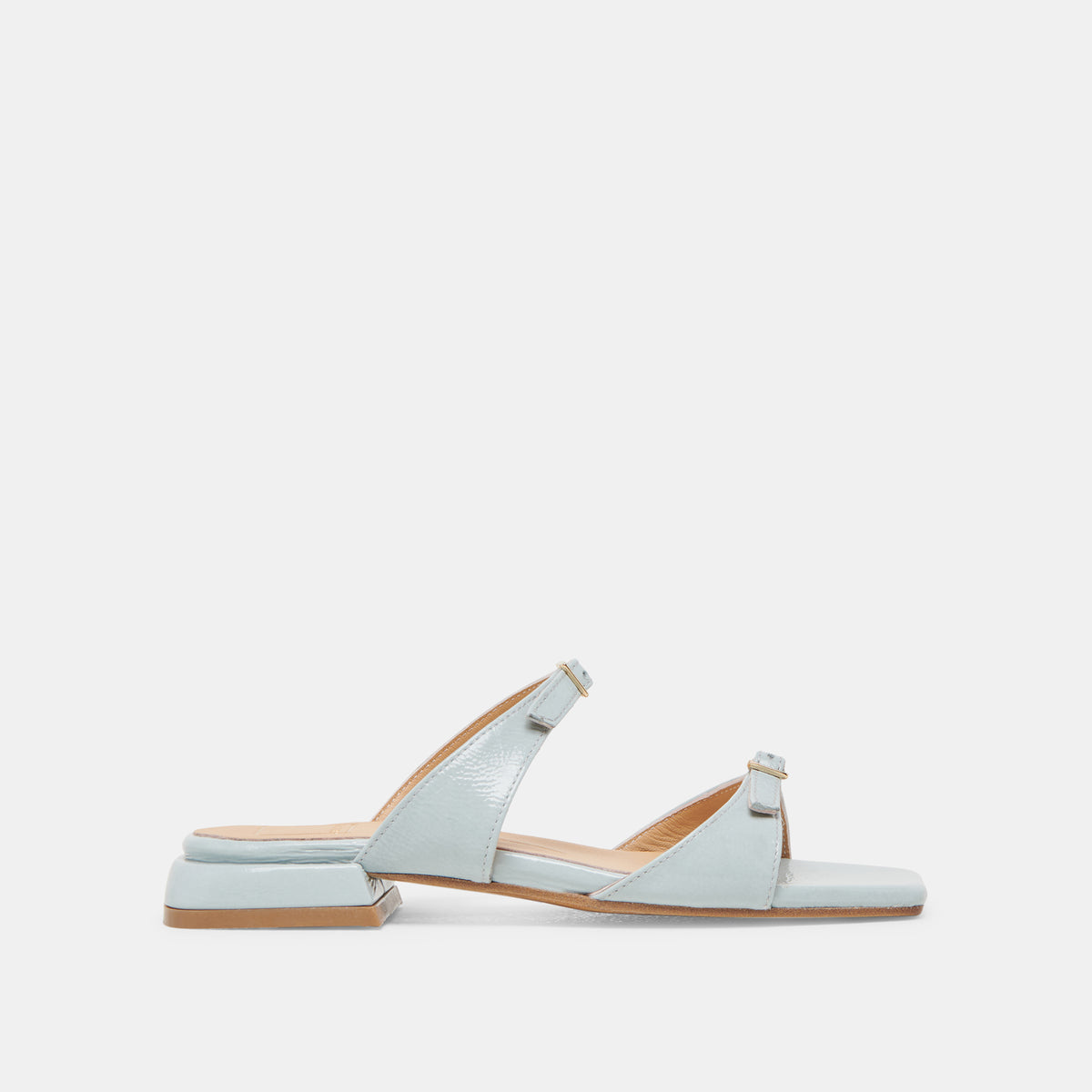 LAVERN SANDALS ICE BLUE CRINKLE PATENT – Dolce Vita