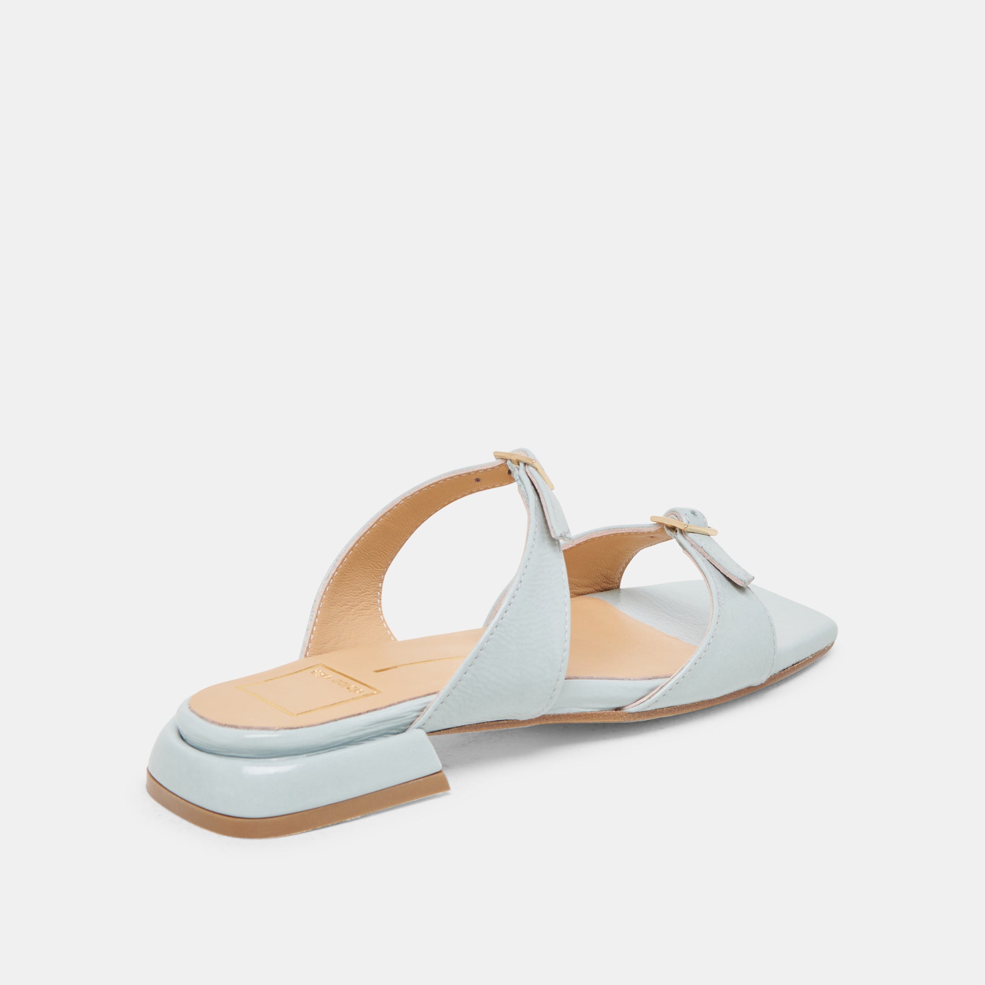 LAVERN SANDALS ICE BLUE CRINKLE PATENT – Dolce Vita