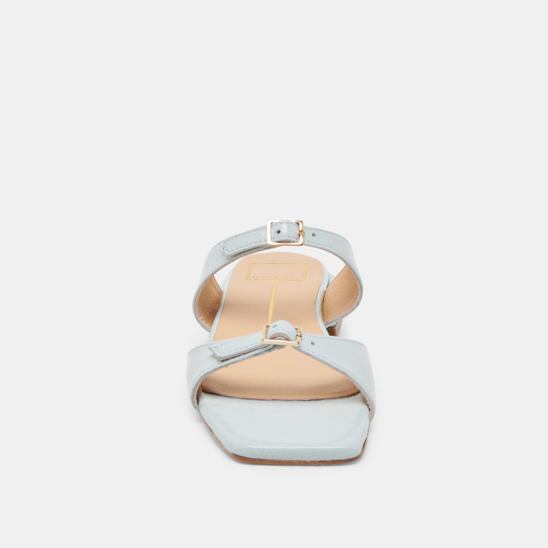 LAVERN SANDALS ICE BLUE CRINKLE PATENT – Dolce Vita