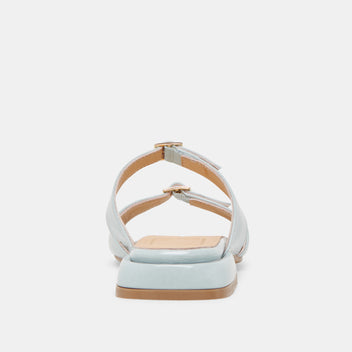 LAVERN SANDALS ICE BLUE CRINKLE PATENT – Dolce Vita