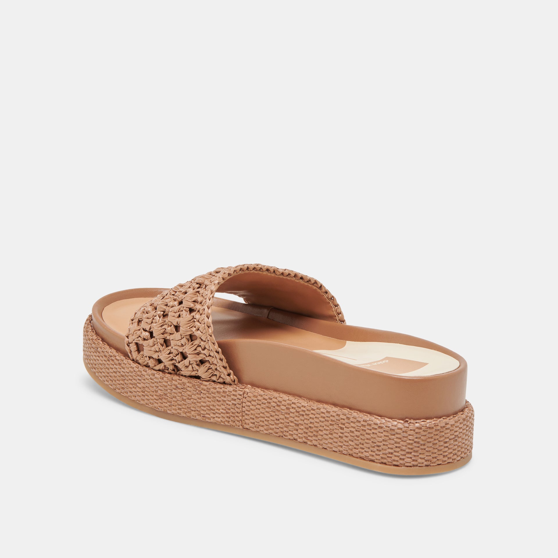 SIDONA SANDALS BROWN RAFFIA – Dolce Vita