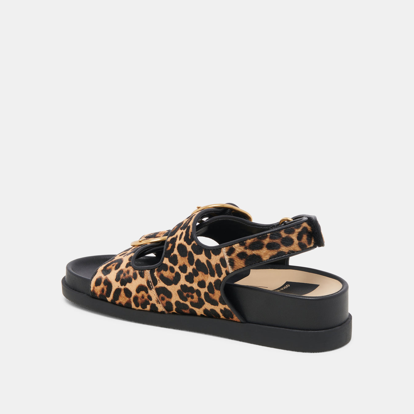STARLA SANDALS LEOPARD BLACK CALF HAIR – Dolce Vita