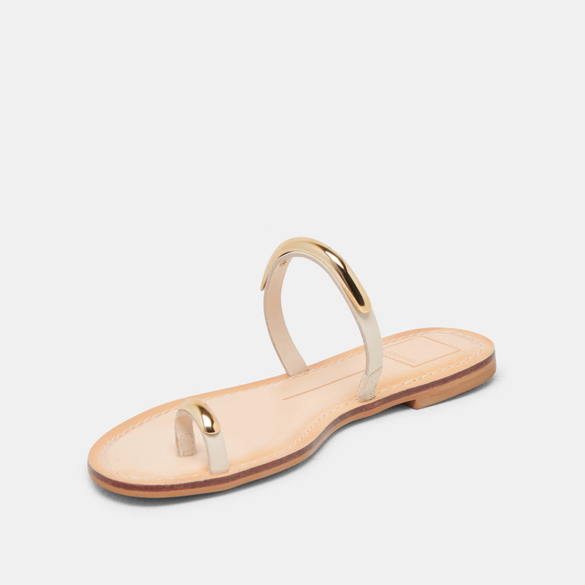 WINK WIDE SANDALS BONE LEATHER – Dolce Vita