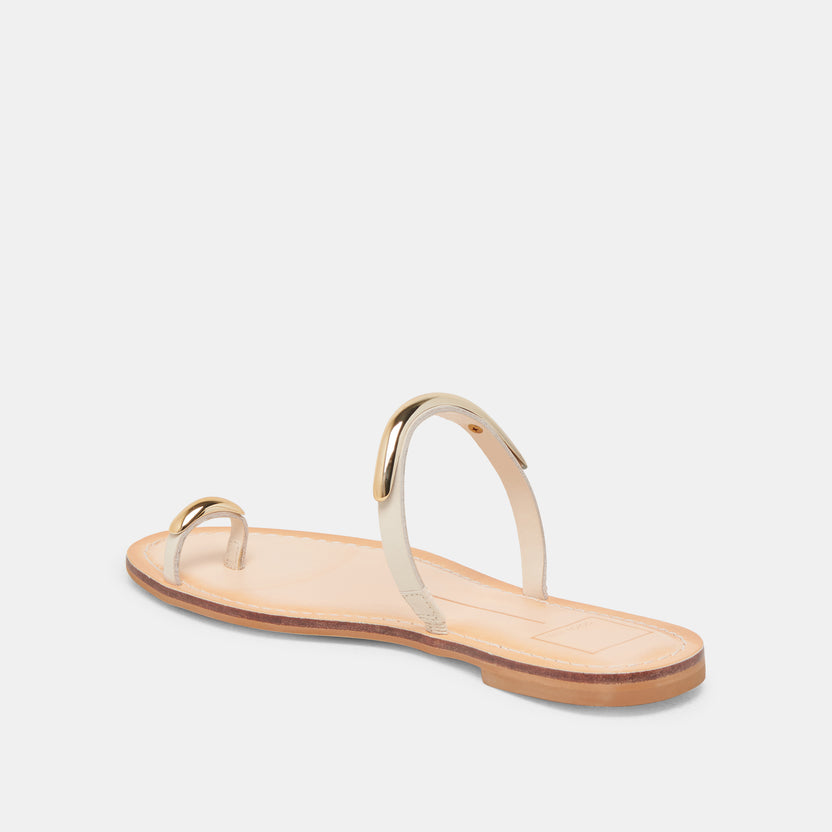WINK WIDE SANDALS BONE LEATHER – Dolce Vita