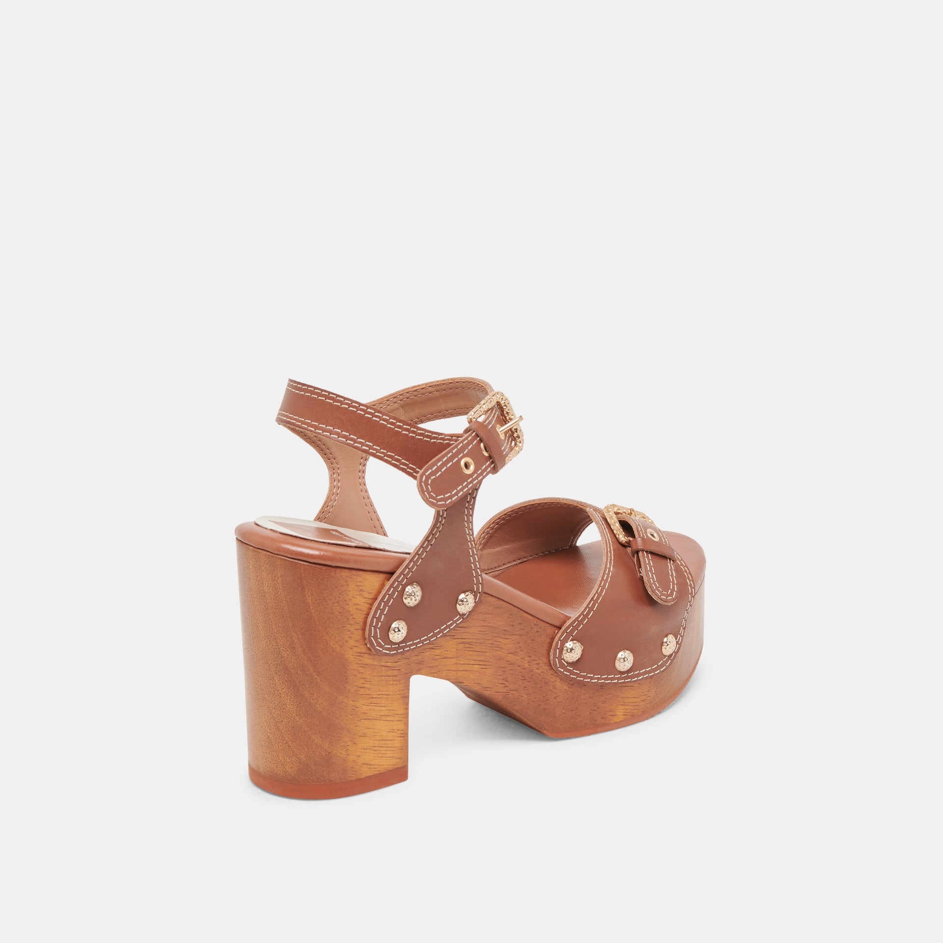 YANDY HEELS COGNAC LEATHER – Dolce Vita