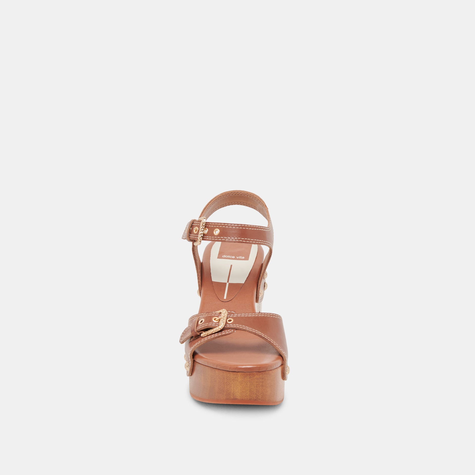 YANDY HEELS COGNAC LEATHER – Dolce Vita