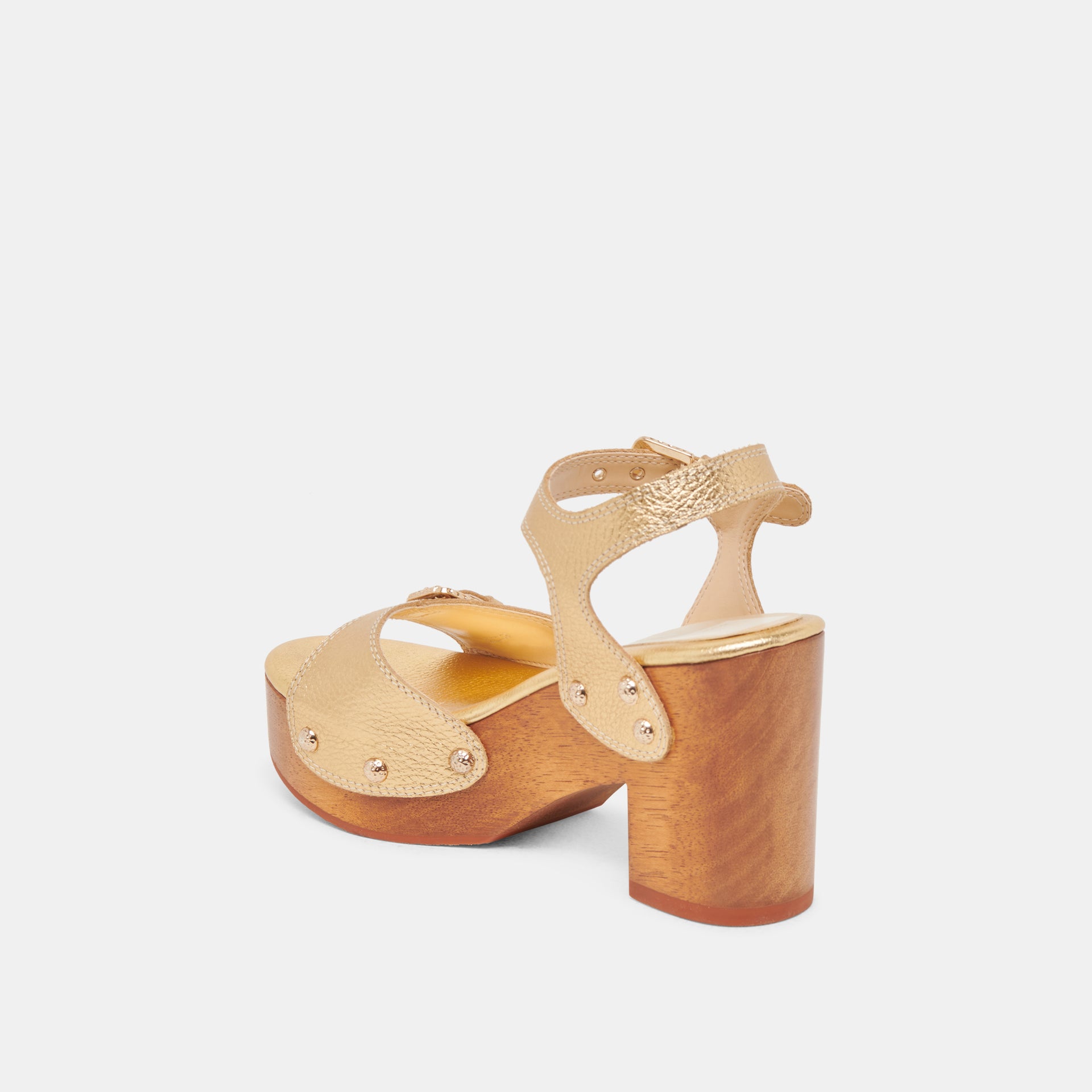 YANDY HEELS GOLD LEATHER – Dolce Vita
