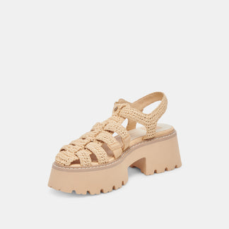 LASLY SANDALS NATURAL KNIT – Dolce Vita