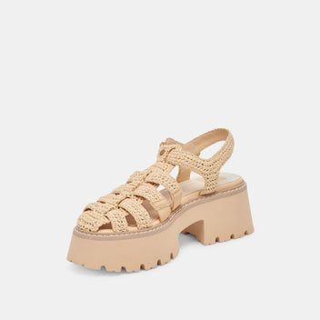LASLY SANDALS NATURAL KNIT – Dolce Vita