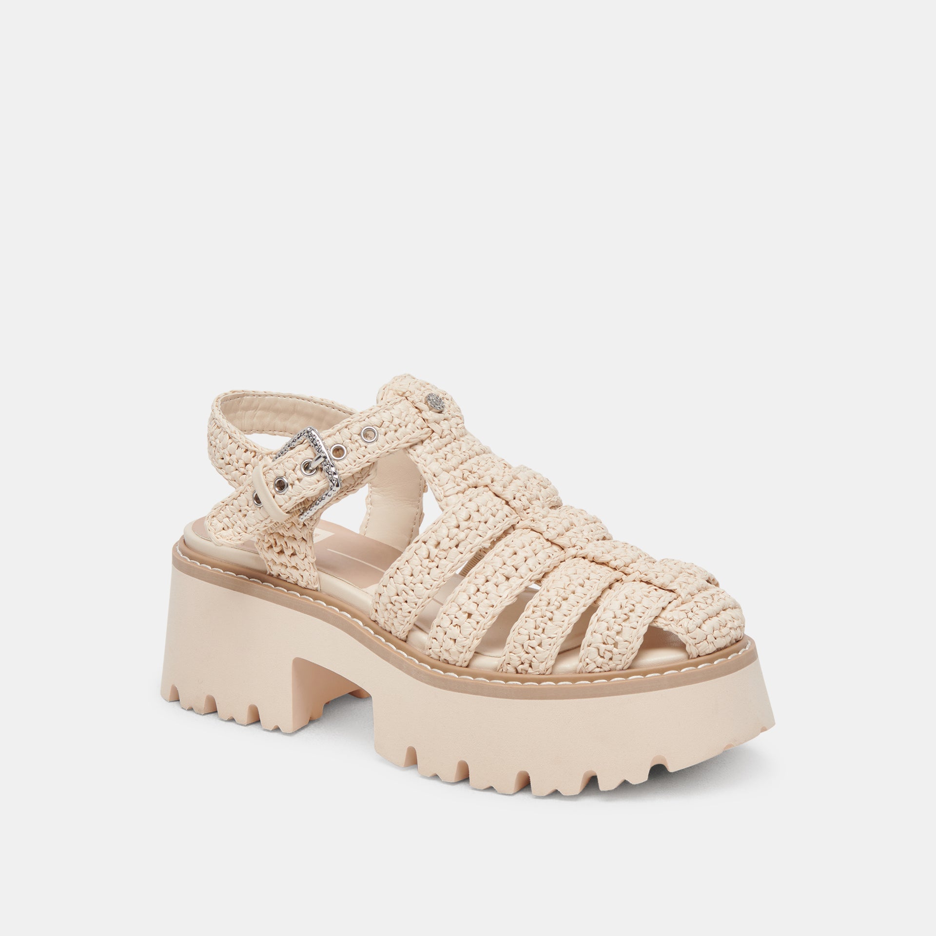 LASLY SANDALS OATMEAL KNIT – Dolce Vita