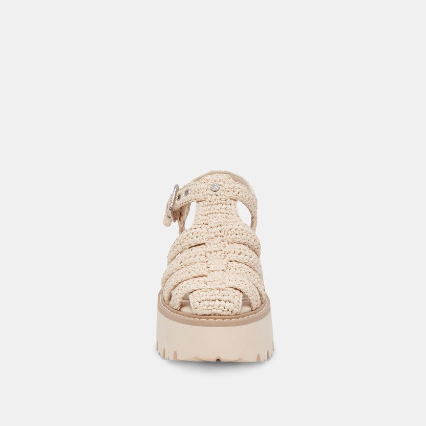 LASLY SANDALS OATMEAL KNIT – Dolce Vita