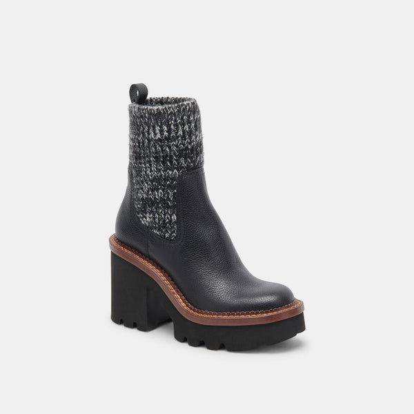 DRAGO BOOTS BLACK LEATHER – Dolce Vita