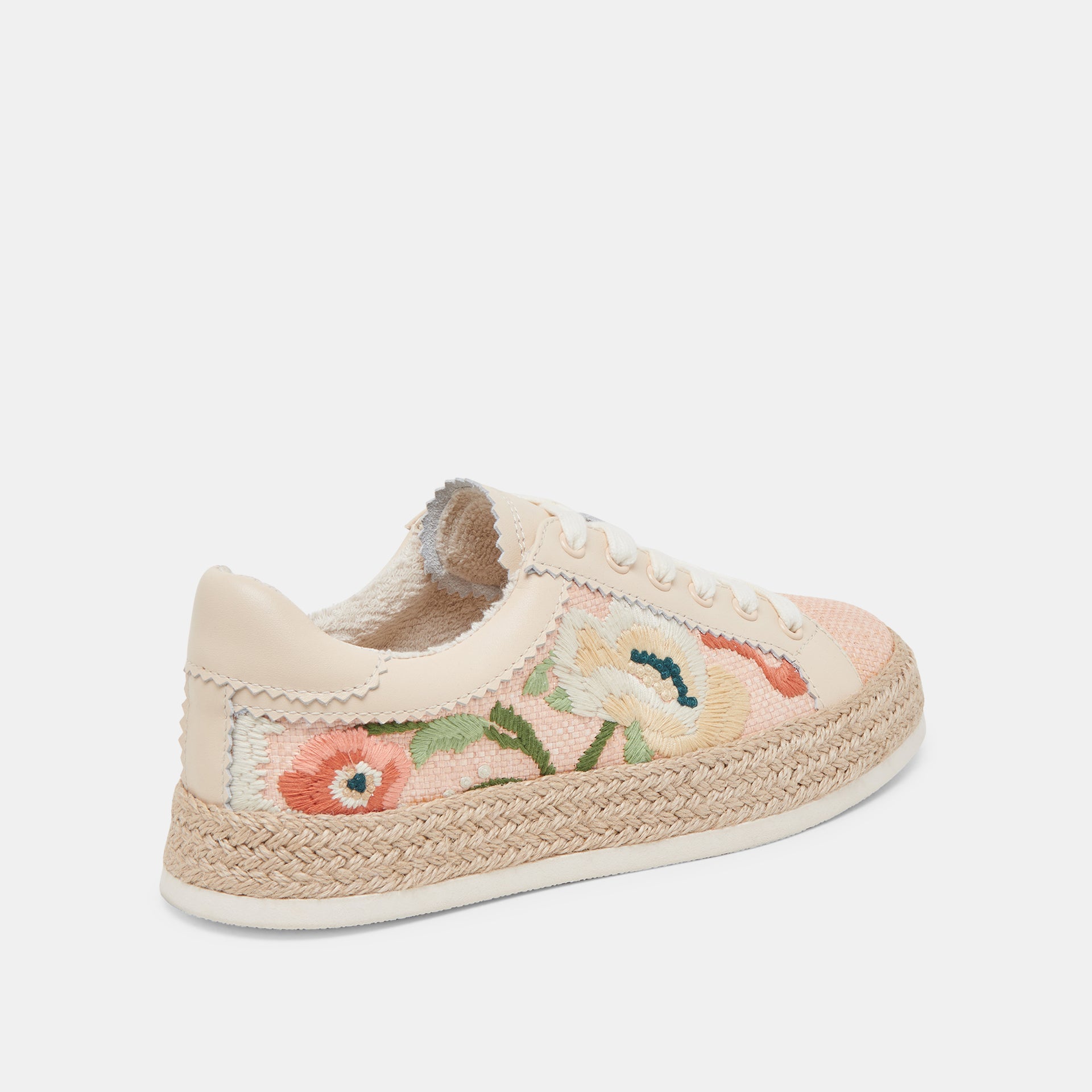 Azalia Pink Floral Raffia Sneakers | Dolce Vita