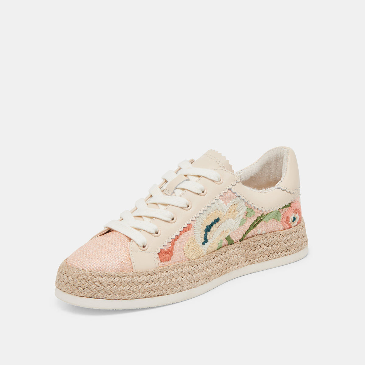 Azalia Pink Floral Raffia Sneakers | Dolce Vita