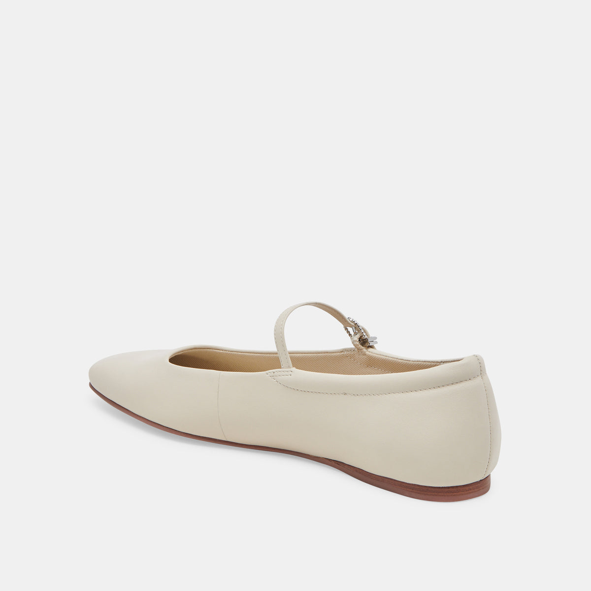Reyes Ivory Leather Ballet Flats | Dolce Vita